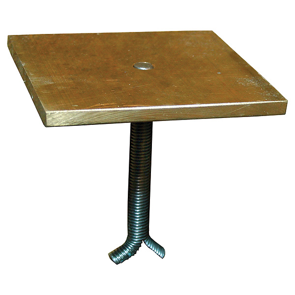 100 x 100mm Brass Survey Plate | York Survey Supply Centre