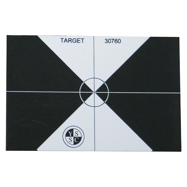 60 x 40mm Black & White SAV Target | York Survey Supply Centre