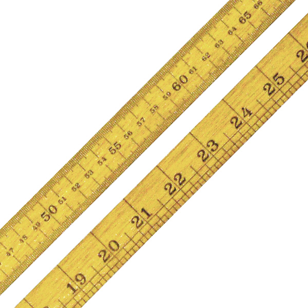 1m/3ft Wooden Bench Rule | York Survey Supply Centre
