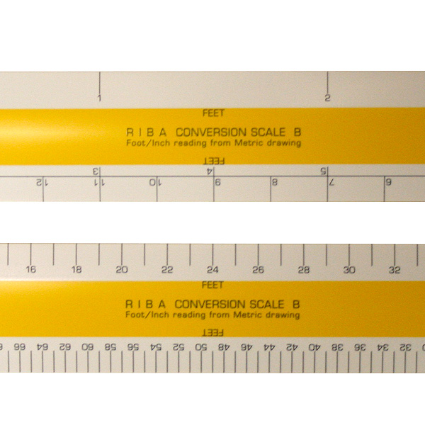 12" Ver Scale Conversion Rule | York Survey Supply Centre
