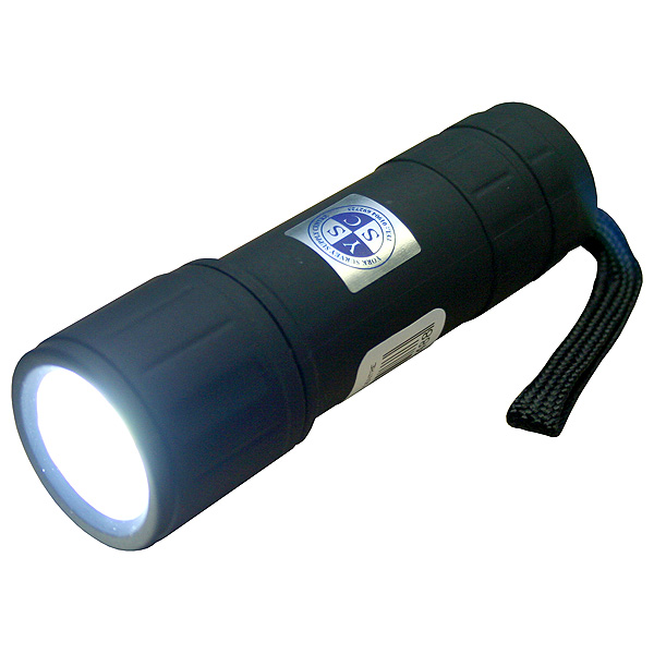 1W COB 70 Lumens Black Rubber Coated Mini Torch | York Survey Supply Centre