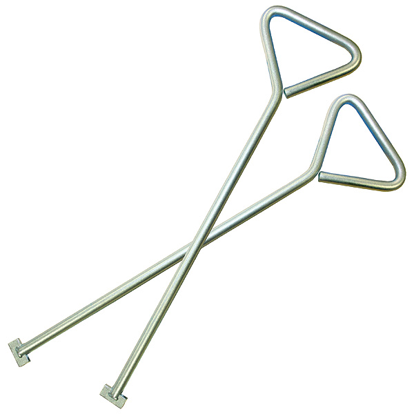 520mm 'D' Handle Manhole Keys (pair) | York Survey Supply Centre