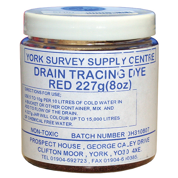 8oz (227g) Powder Drain Dye | York Survey Supply Centre