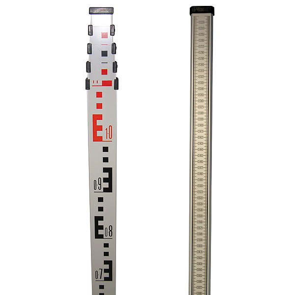 5m 5 Section Aluminium Staff | York Survey Supply Centre